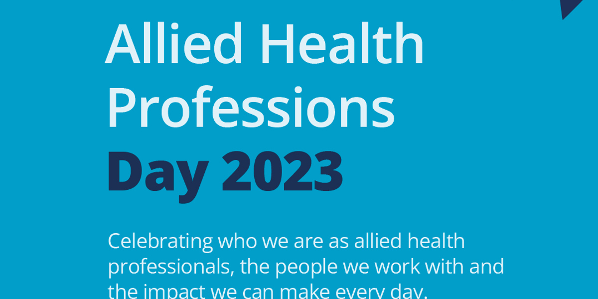 Allied Health Professionals Day - 14 October 2023 | NHS Fife